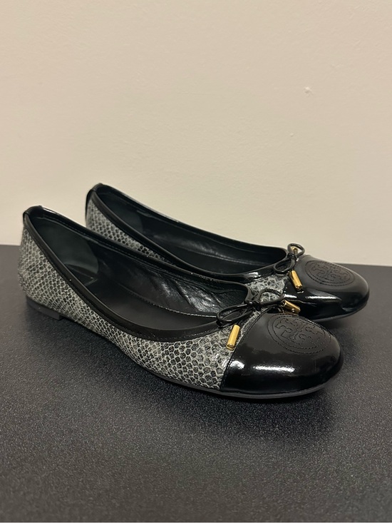 Tory Burch | Shoes | Tory Burch Ballet Flats Smoke Roccia Black Verbena ...